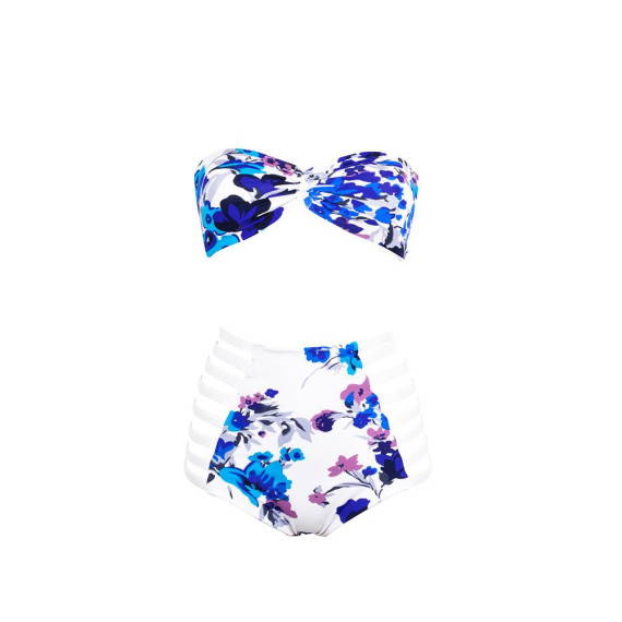 product-khongboon-swimwear-maillot-de-bain-2-pieces-bandeau-et-tanga-isola-blanc-imprime-fleuri-sur Stylight