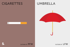 Cigarettes vs Umbrella