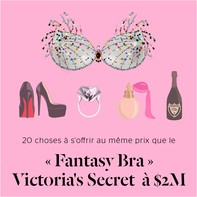 20 Trucs au prix du « Fantasy Bra » Victoria’s Secret