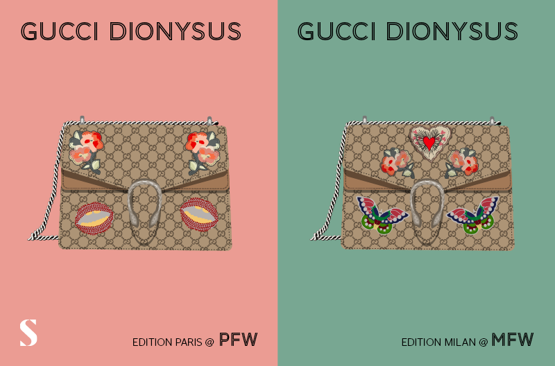 Les -fashion week de Paris VS Milan Gucci sacs -Stylight