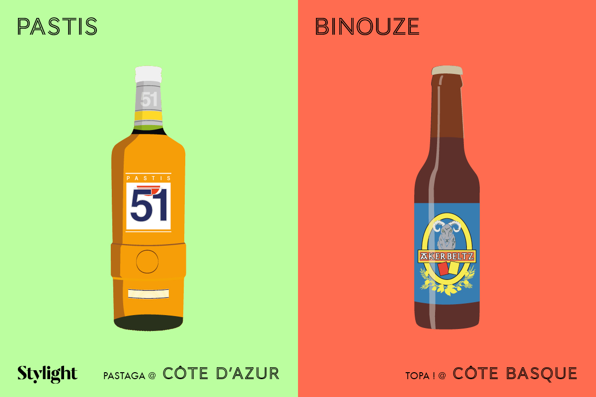 Cote d Azur VS Cote Basque - Stylight -Pastis binouze