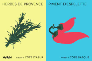 Cote d Azur VS Cote Basque - Stylight -herbes de provence vs piment d espelette